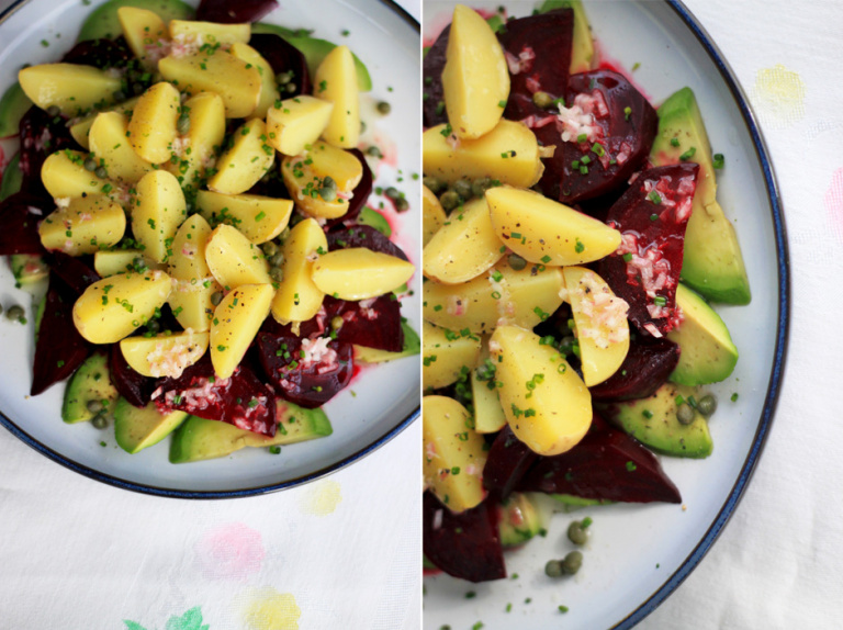 Beet, Potato & Avocado Salad Recipe | The First Mess