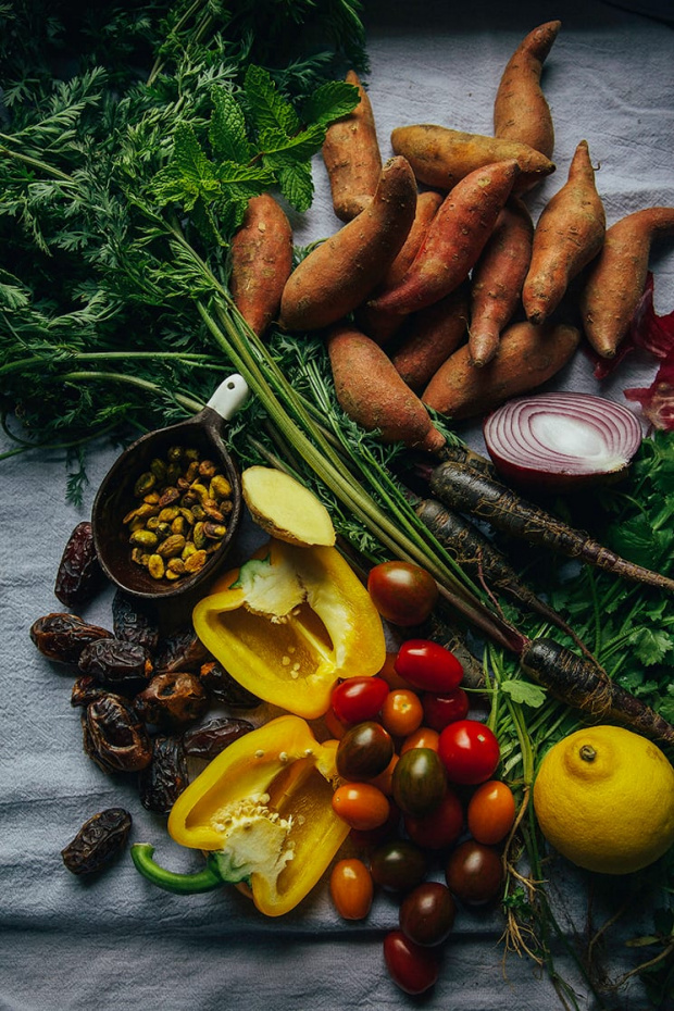 Sweet Potato Salad with Spiced Date Dressing | The First Mess