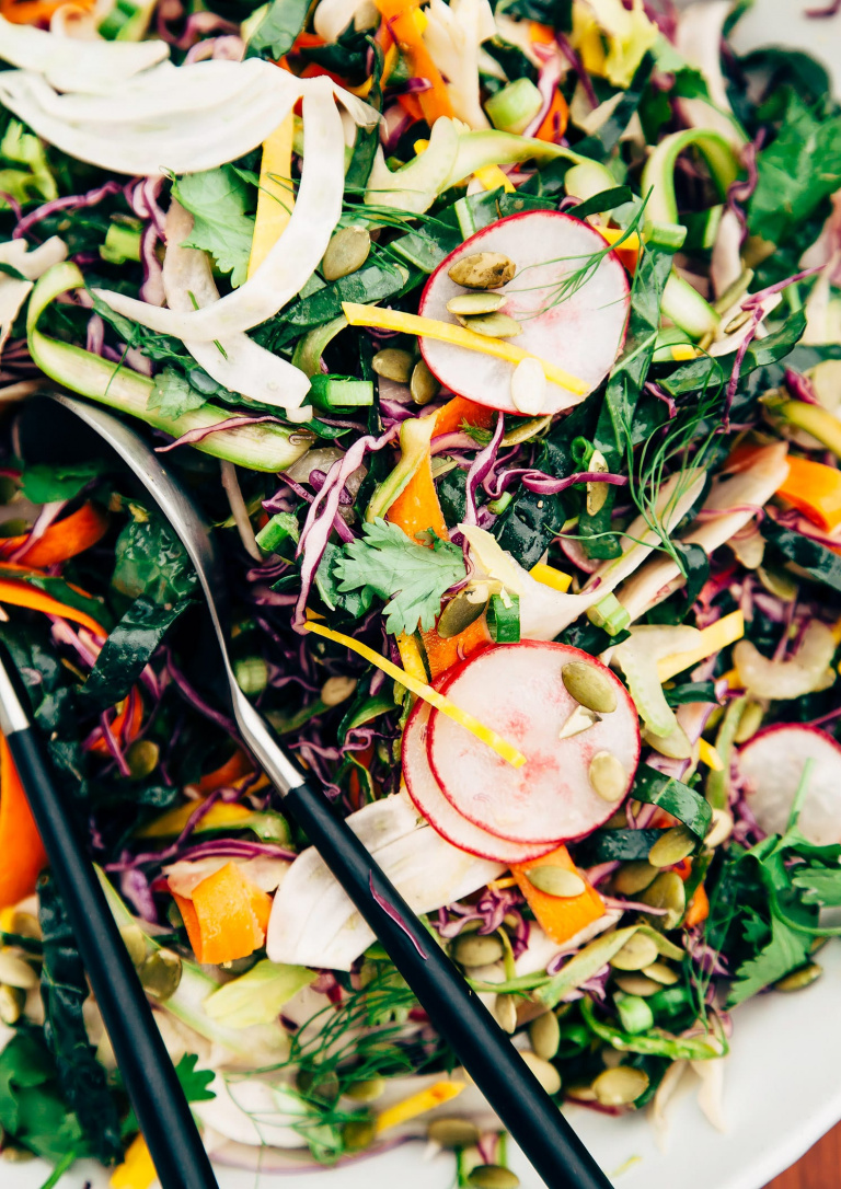 Citrus Miso Slaw with 10 Vegetables | The First Mess