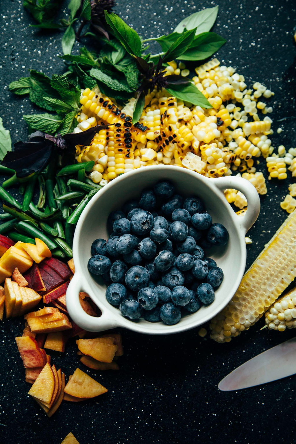 Summer Picnic Salad with Blueberries & Vegan "Feta" | The First Mess