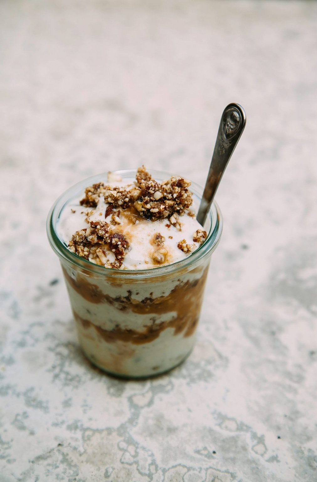 Vegan Peanut Butter Caramel Sundaes | The First Mess