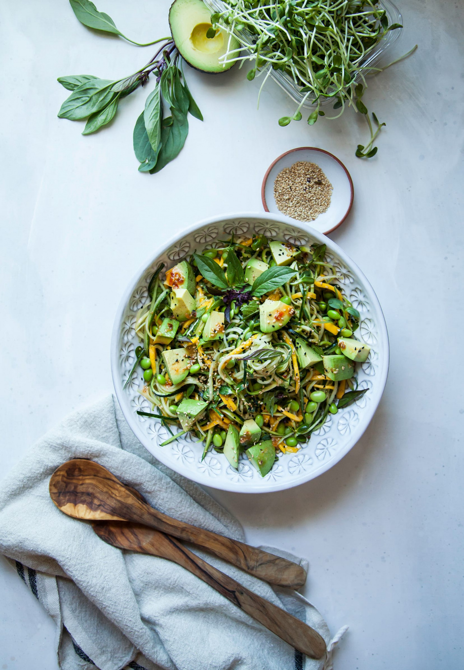 Cold Veg Mango Noodles with Spicy Citrus Dressing | The First Mess
