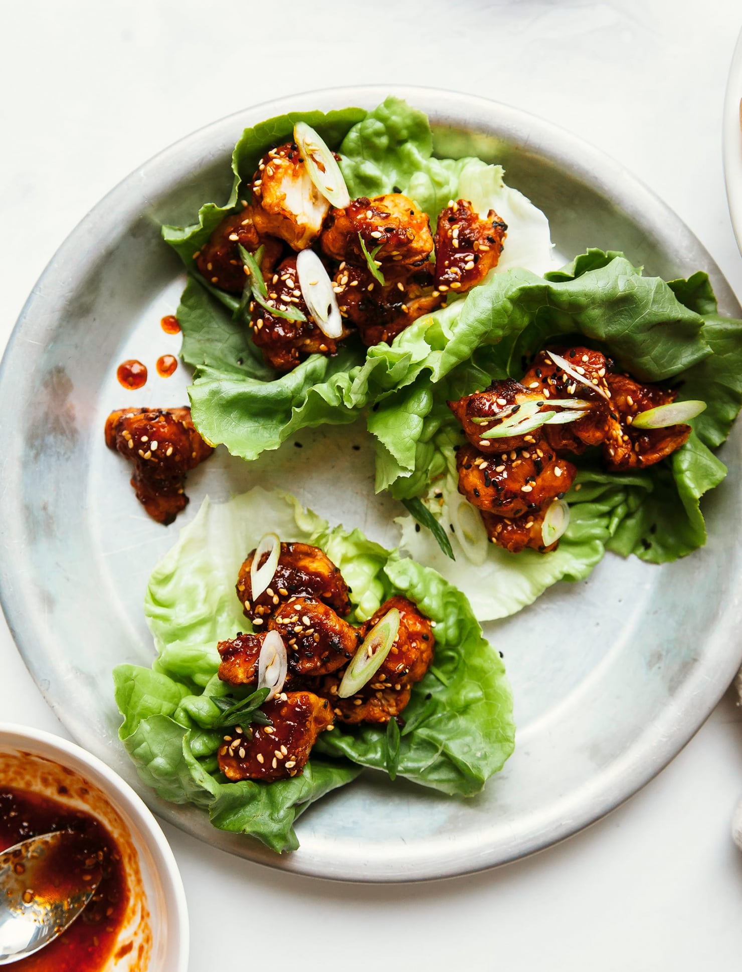 Sticky & Crispy Sesame Cauliflower Recipe | The First Mess
