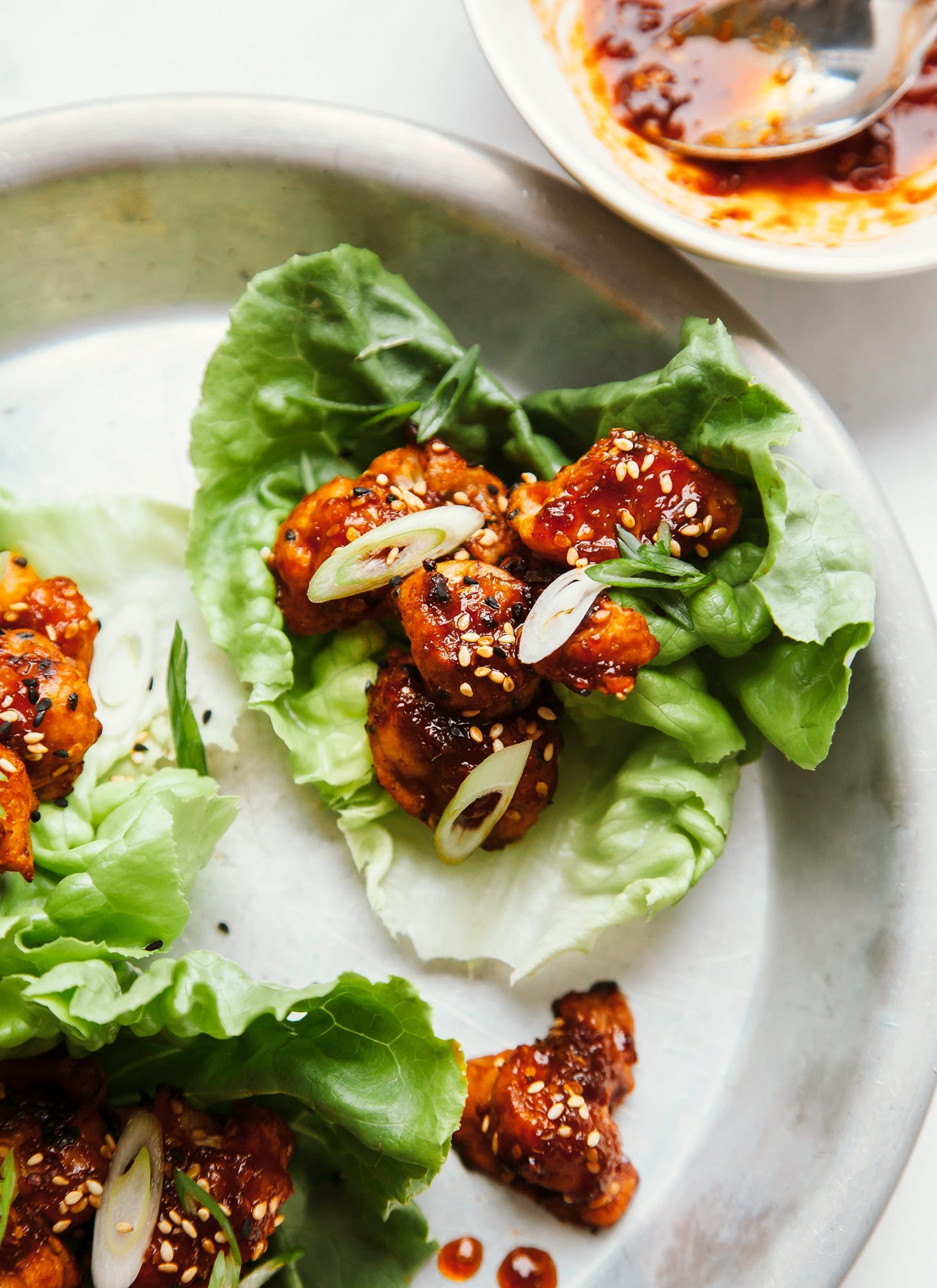 Sticky & Crispy Sesame Cauliflower Recipe | The First Mess