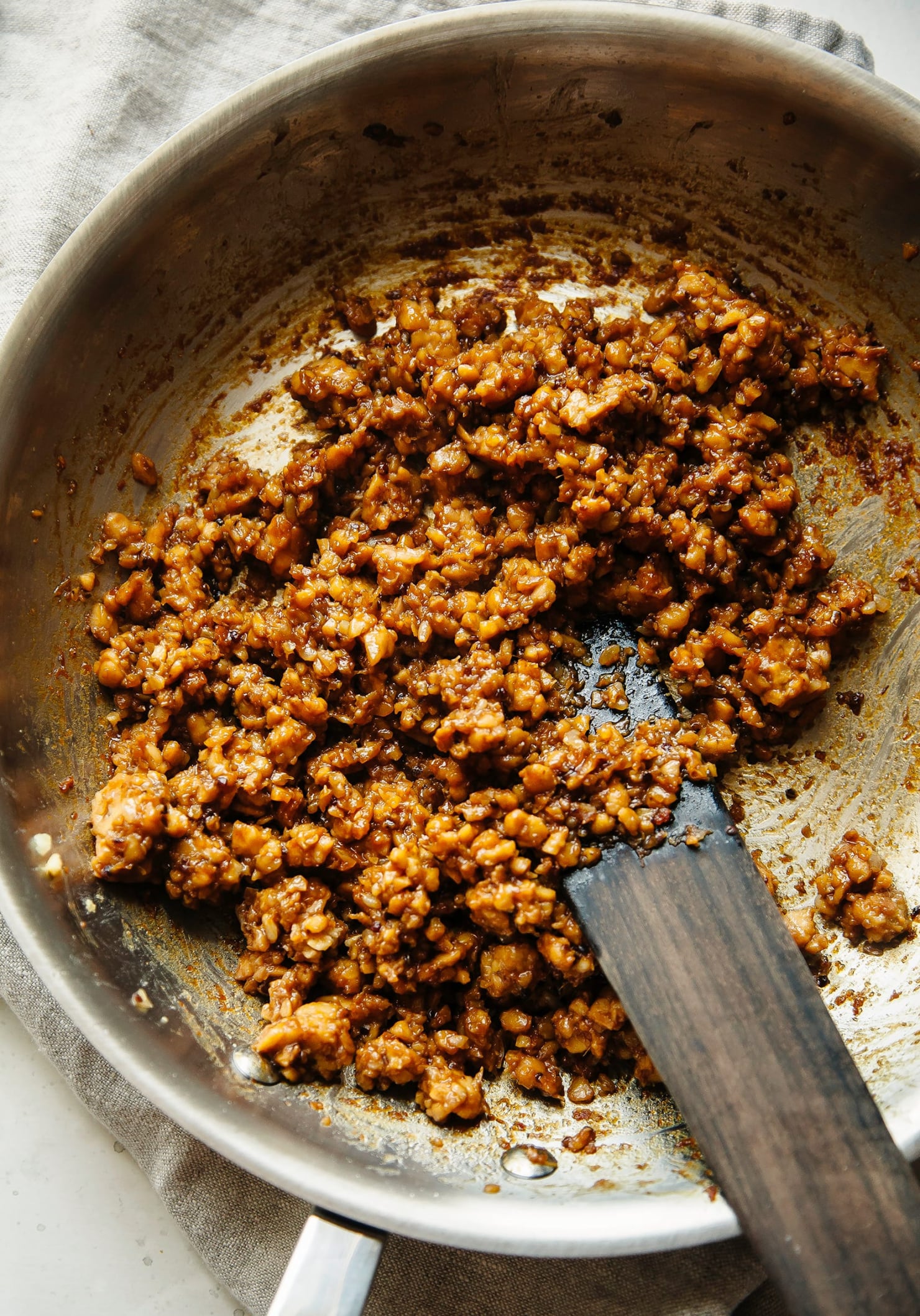 Sticky Ginger Tempeh with Coconut Rice | The First Mess