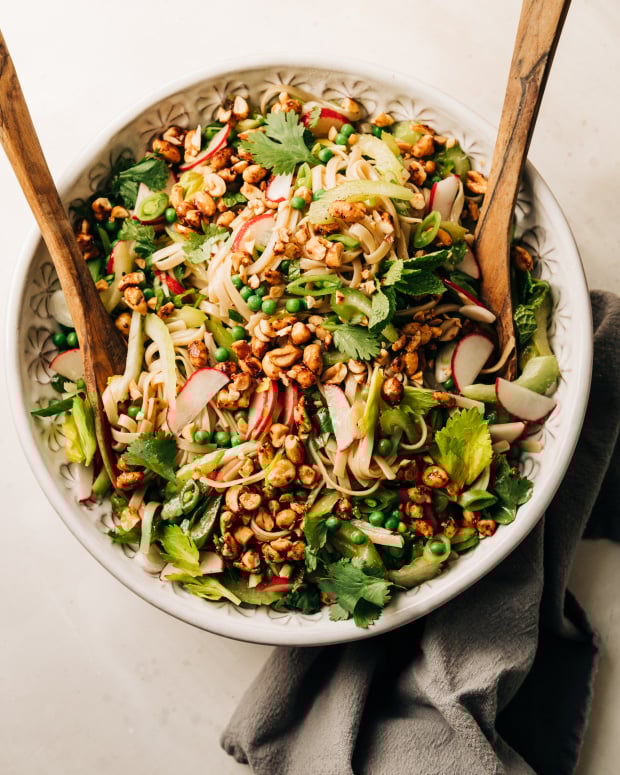 Spring Rice Noodle Salad with Chili Maple Peanuts | The First Mess