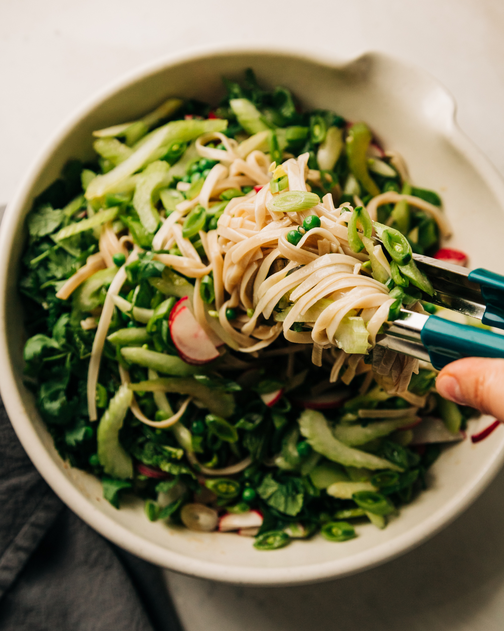 Spring Rice Noodle Salad with Chili Maple Peanuts | The First Mess