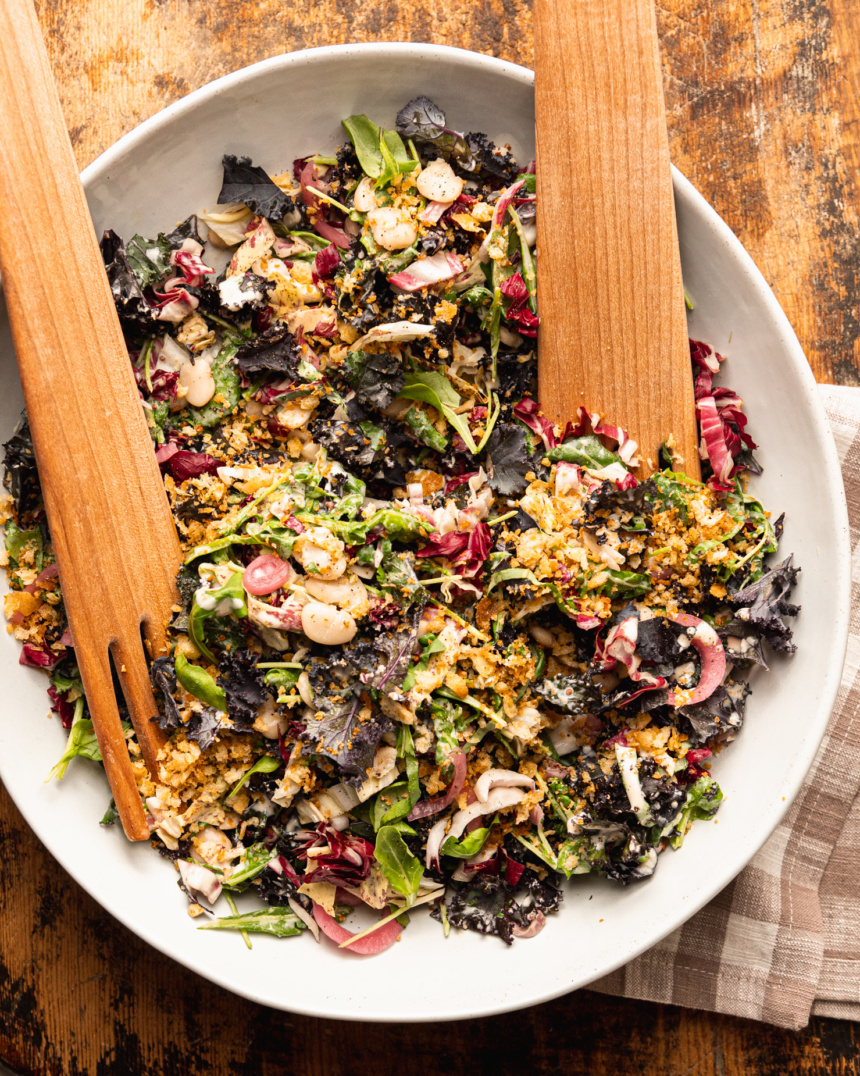 Kale Arugula Butter Bean Salad | The First Mess