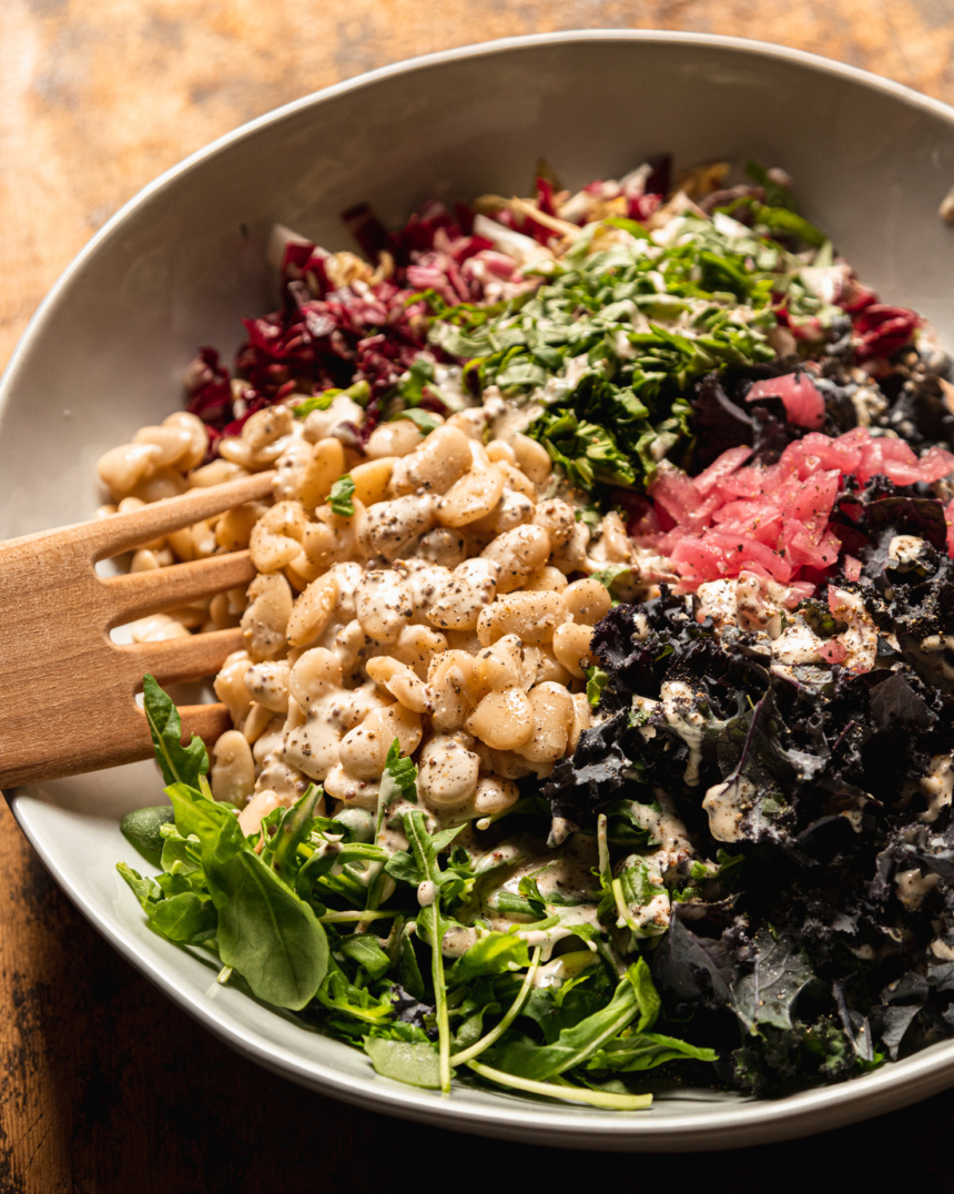 Kale Arugula Butter Bean Salad | The First Mess