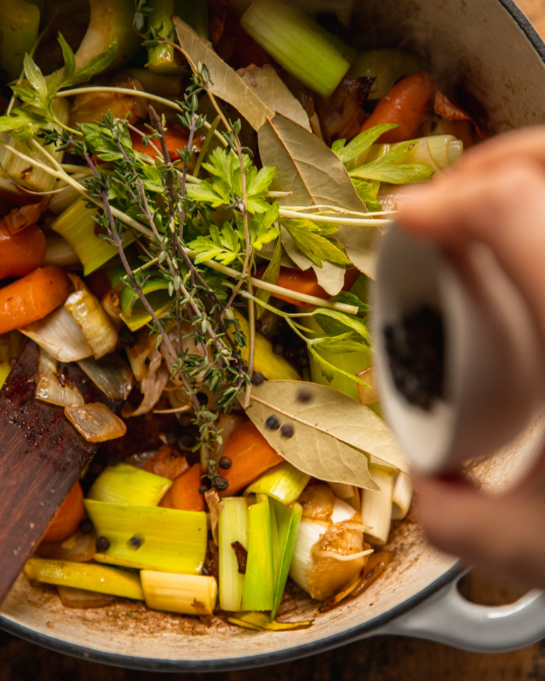 How to Make Flavorful Vegetable Stock | The First Mess