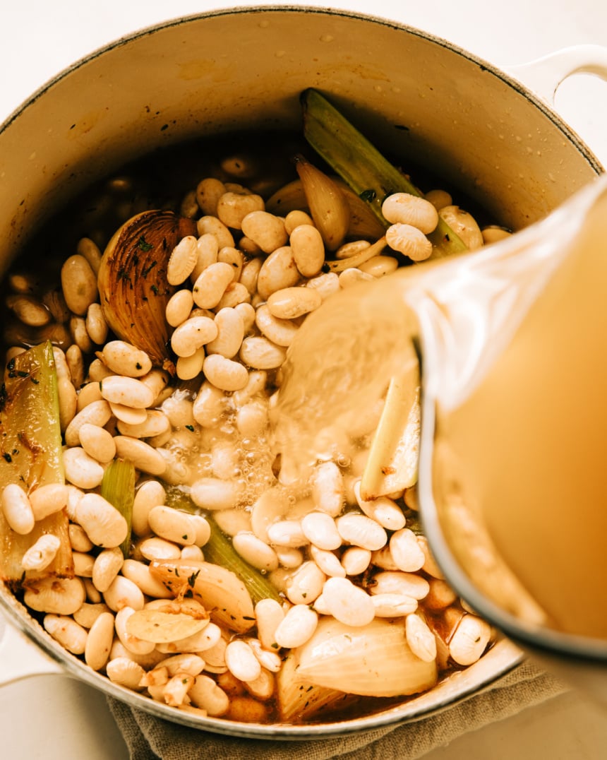 One-Pot Brothy Beans with Herbs & Lemon | The First Mess