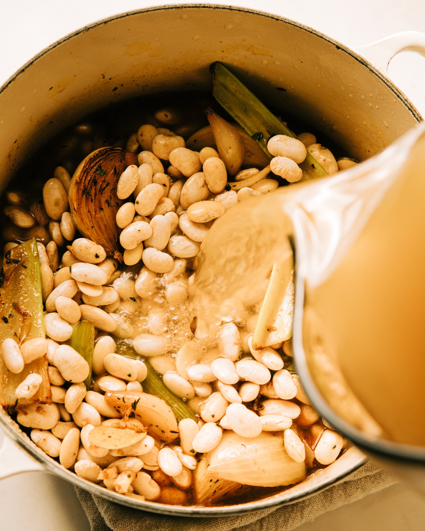 One-Pot Brothy Beans with Herbs & Lemon | The First Mess