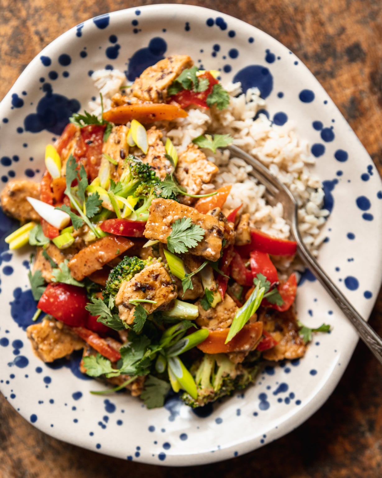 Almond Butter Tempeh Stir Fry | The First Mess