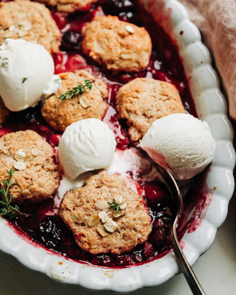 Easy Vegan Berry Cobbler | The First Mess