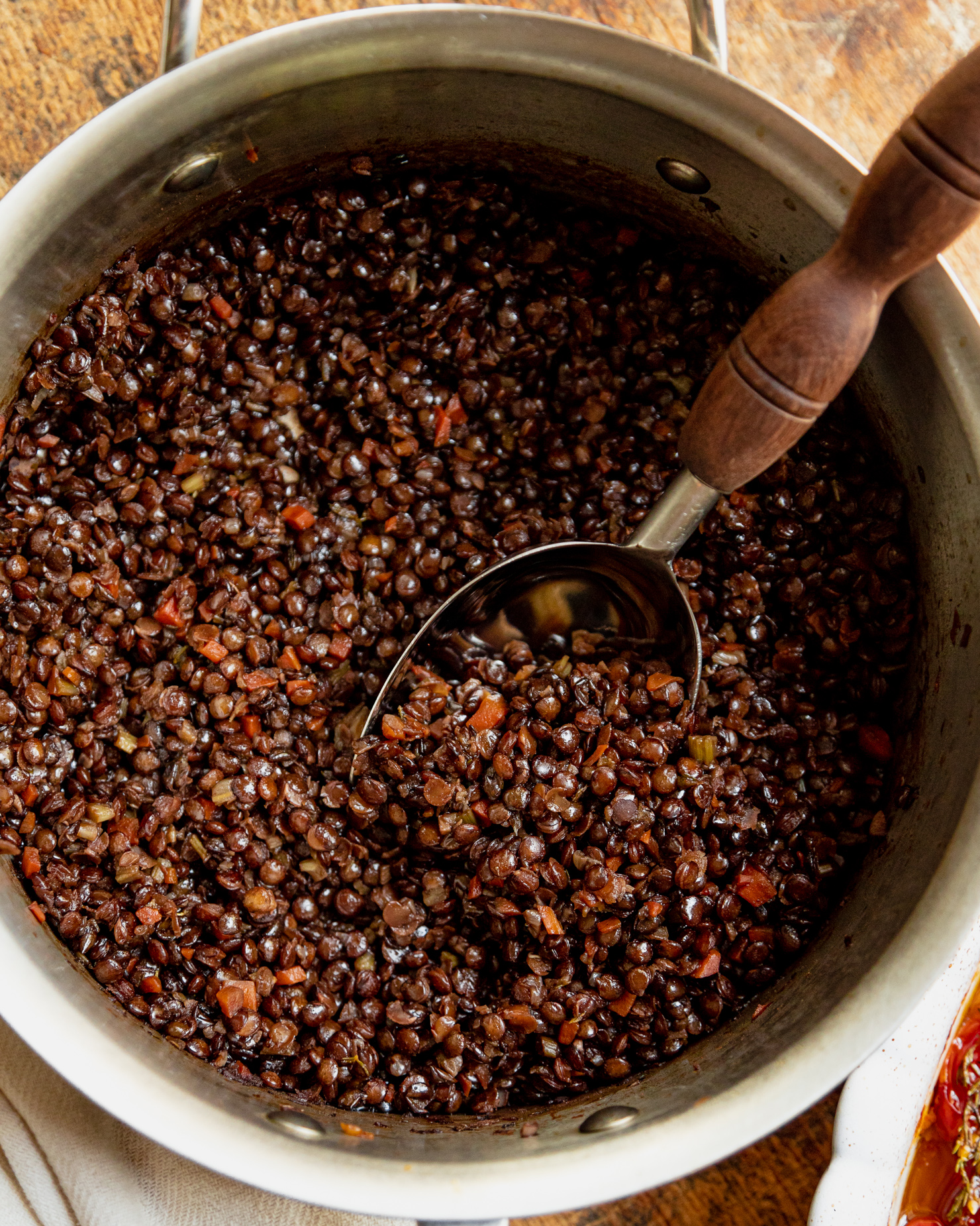 Red Wine Lentils with Confit Cherry Tomatoes & Fennel | The First Mess