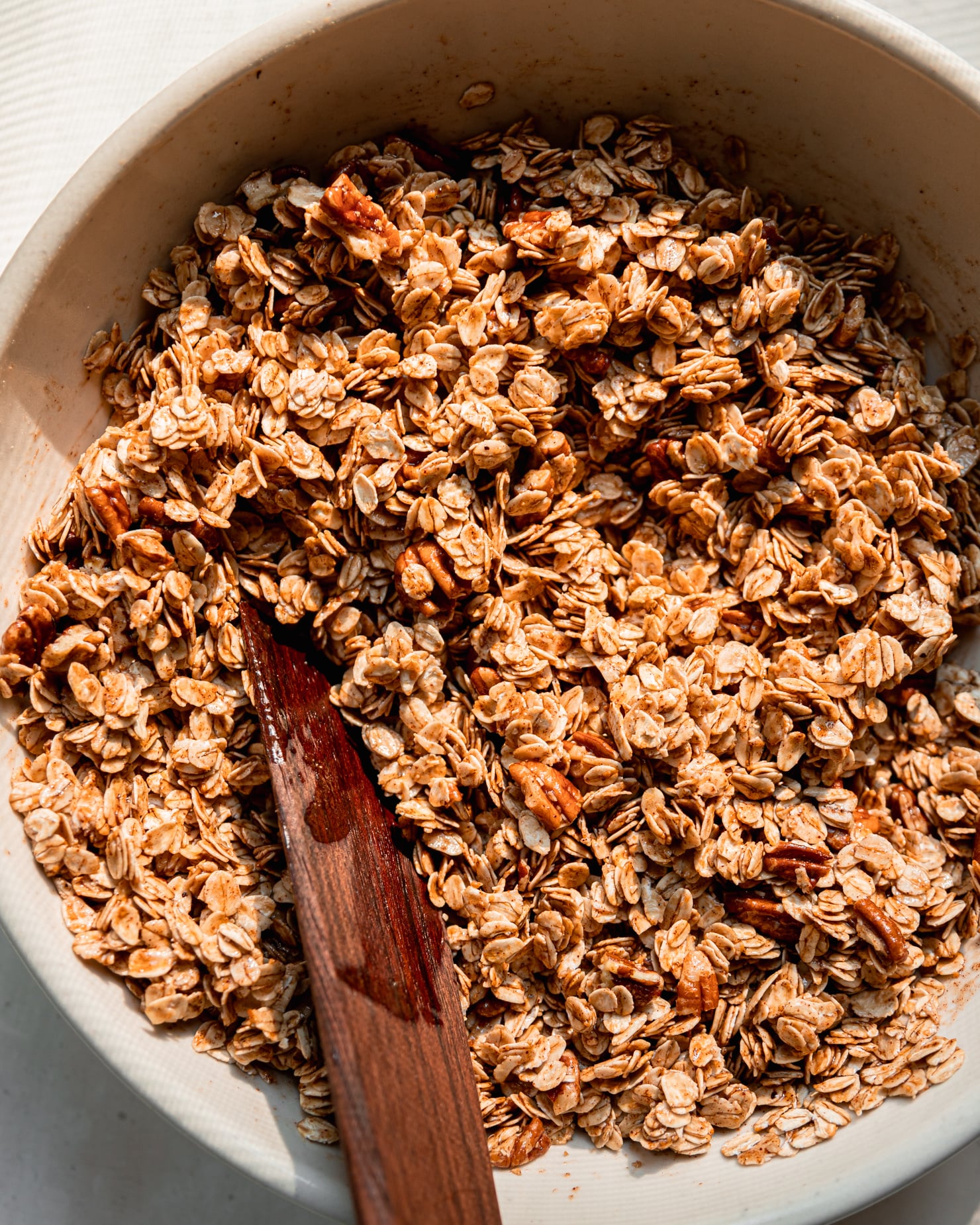 Clumpy Apple Cinnamon Granola with Pecans | The First Mess