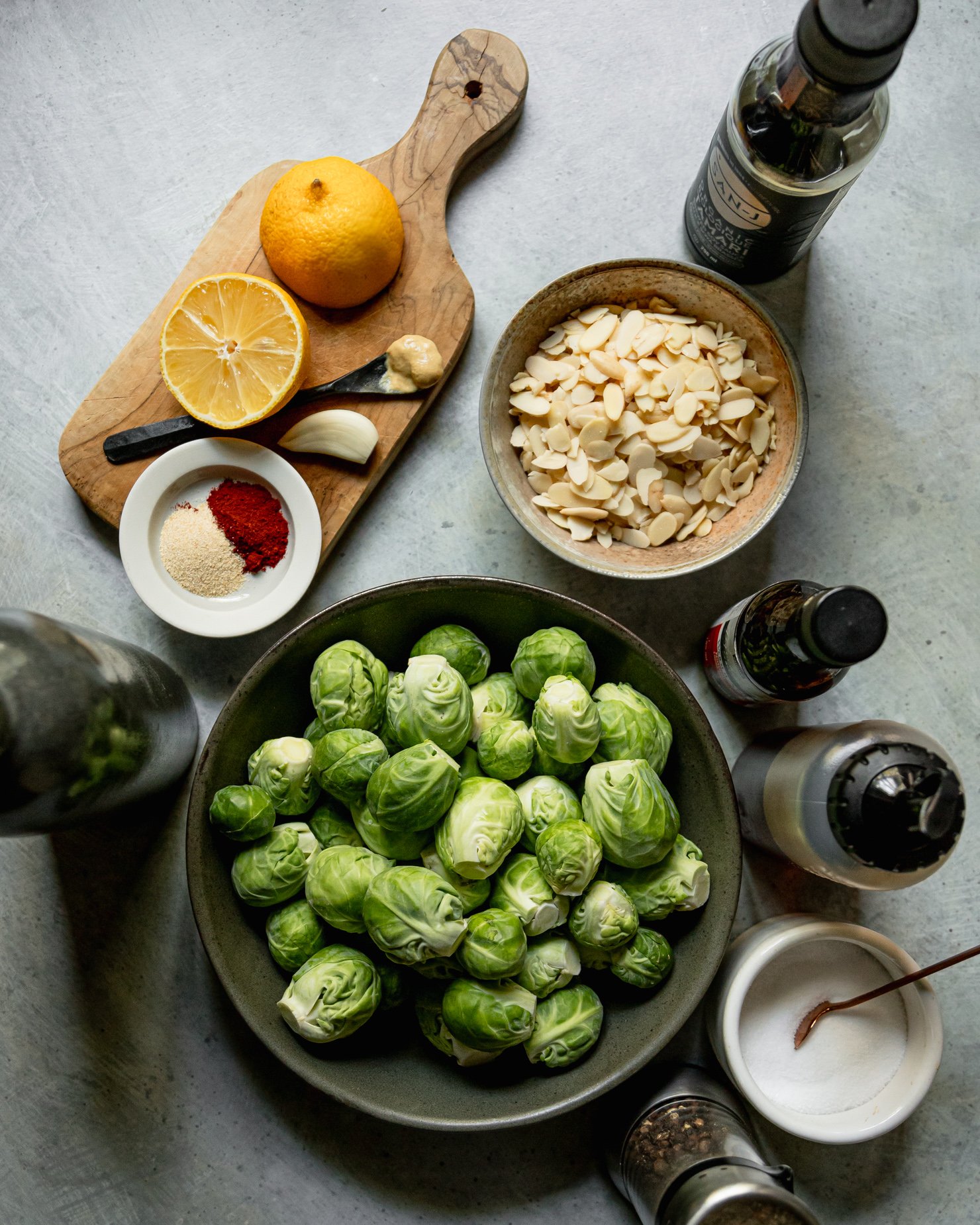 Roasted Brussels Sprouts with Smoky Almond Bits | The First Mess