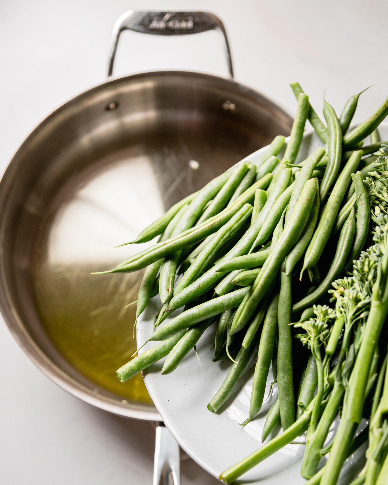 Lemony Sautéed Broccolini & Green Beans with Almonds | The First Mess