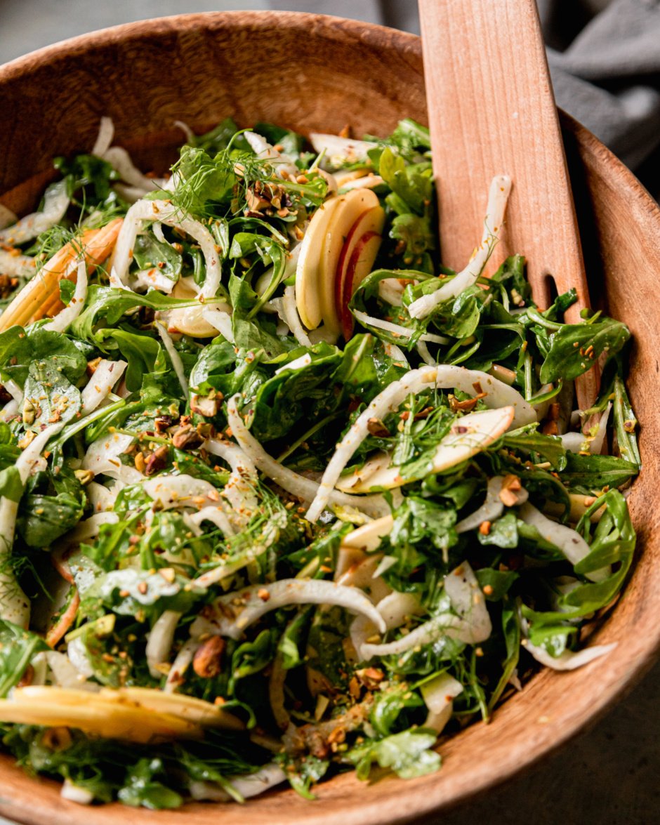 Easy Shaved Arugula Fennel Salad with Apple | The First Mess