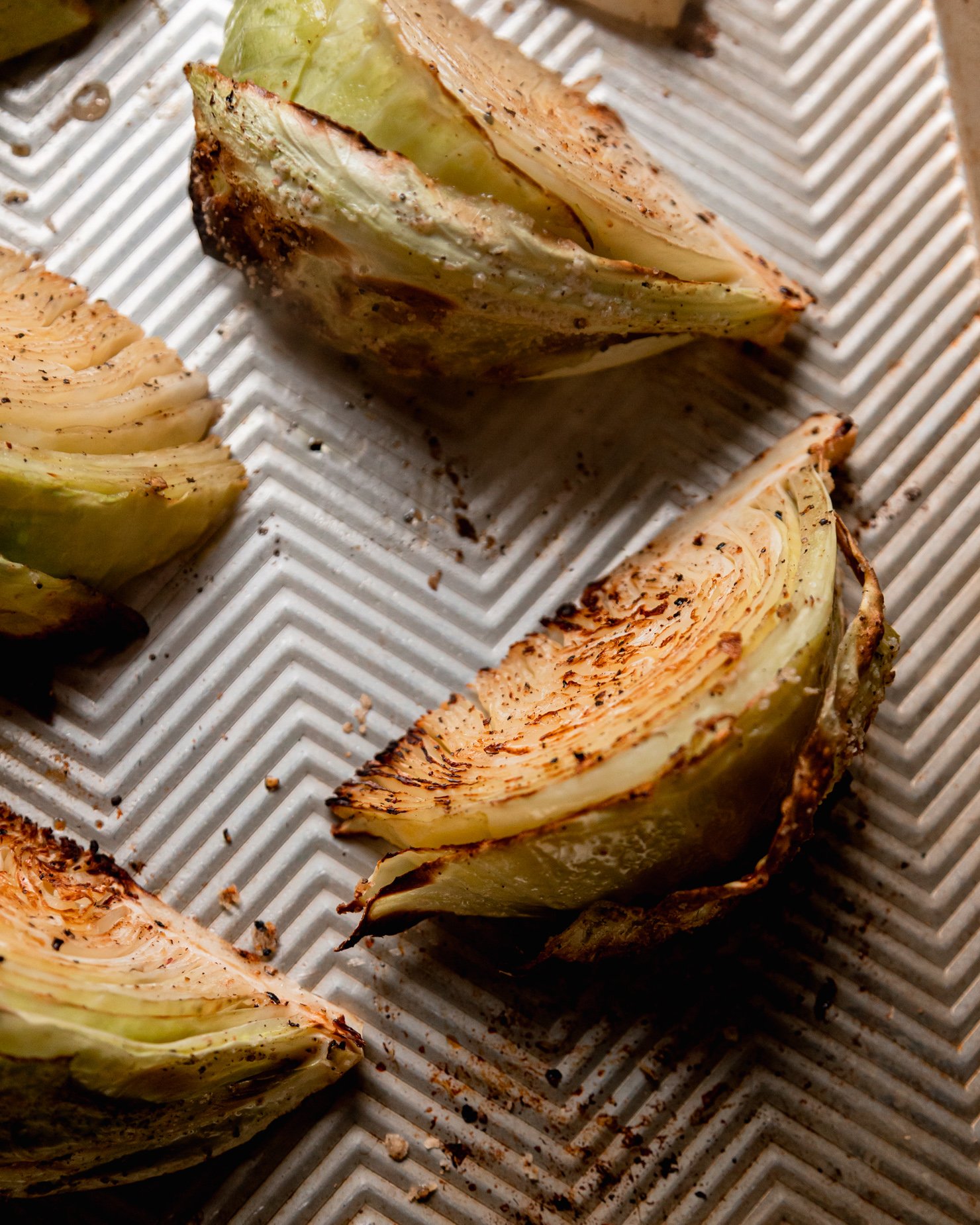 Oven-Roasted Cabbage Wedges with Caper Raisin Relish | The First Mess