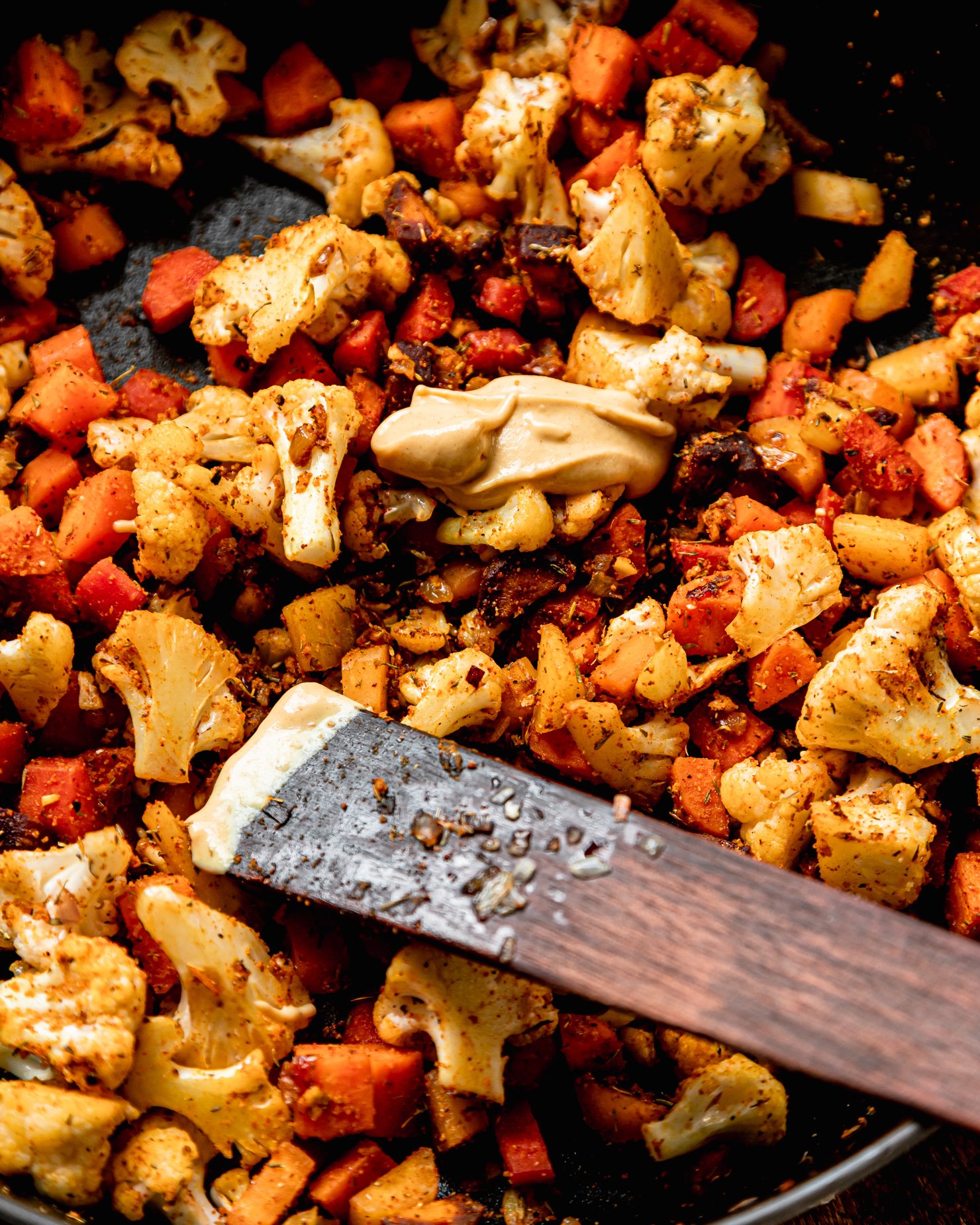 One-Pot Rice and Veggies with Chickpeas & Dilly Tahini | The First Mess