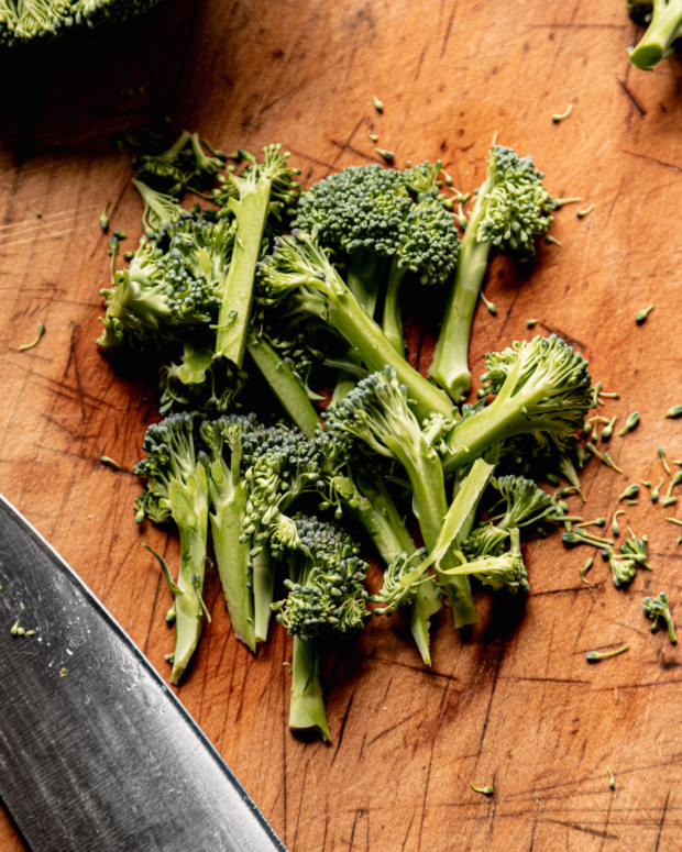 Crunchy & Creamy Dill Pickle Broccoli Slaw | The First Mess