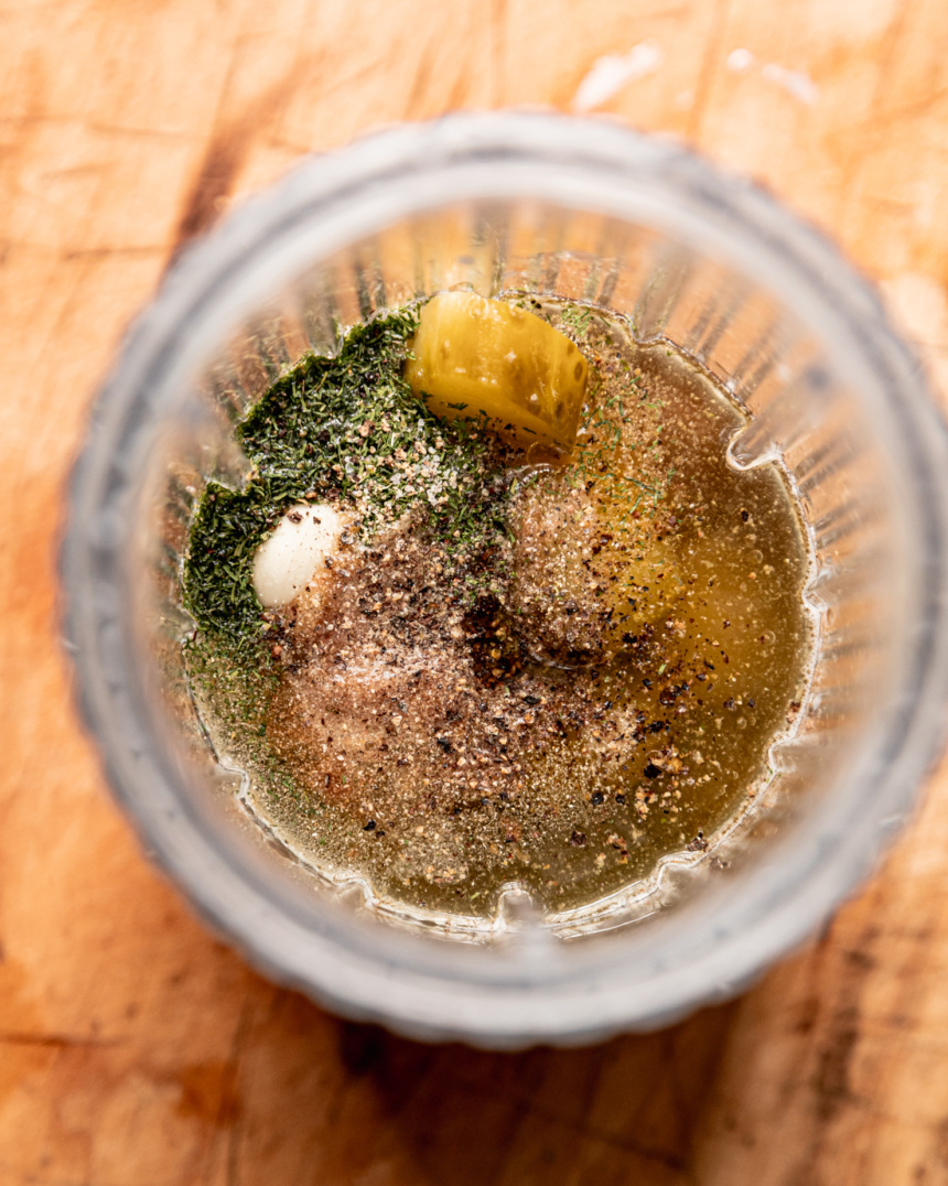 Crunchy & Creamy Dill Pickle Broccoli Slaw | The First Mess