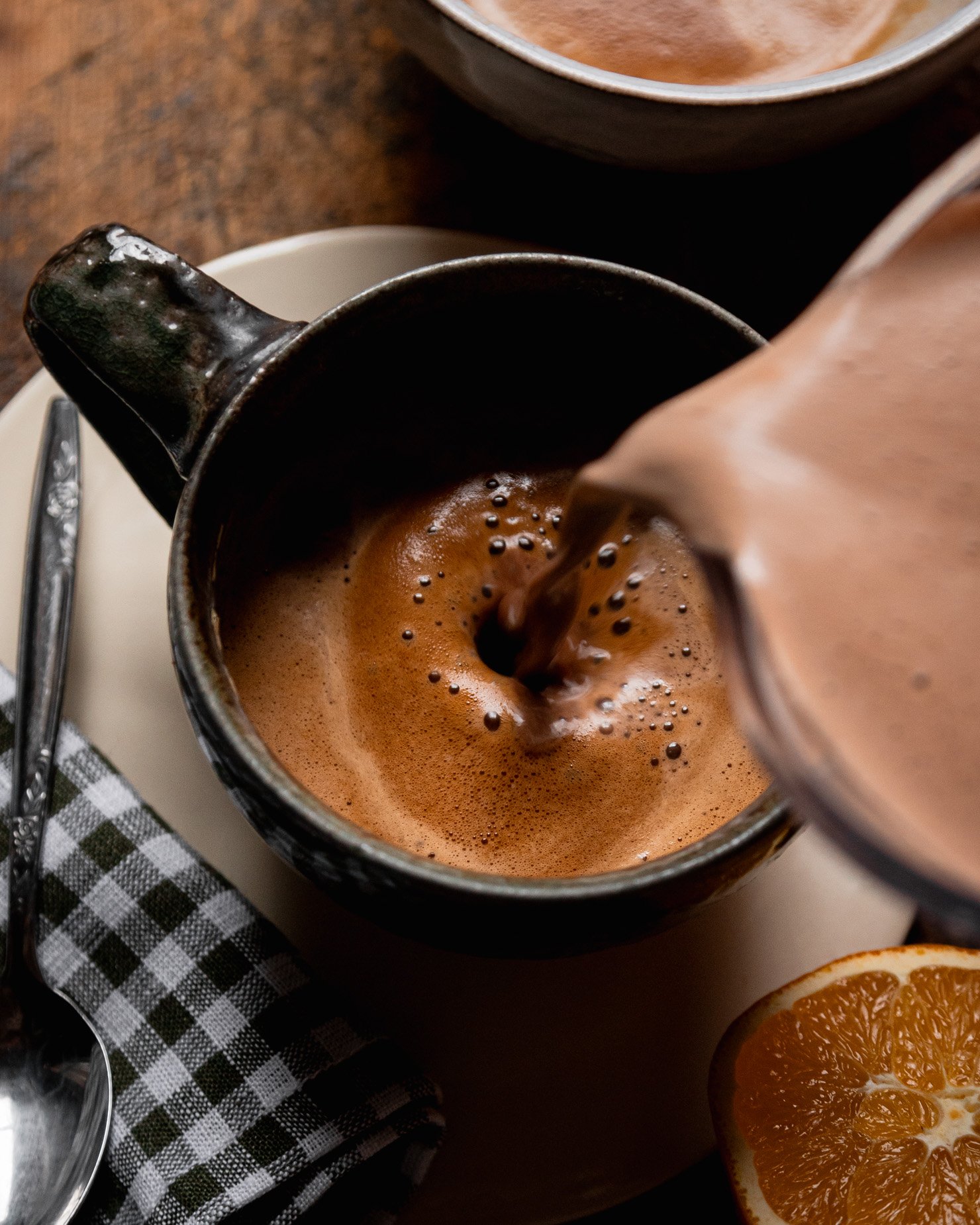 Cozy Spiced Vegan Orange Mocha | The First Mess