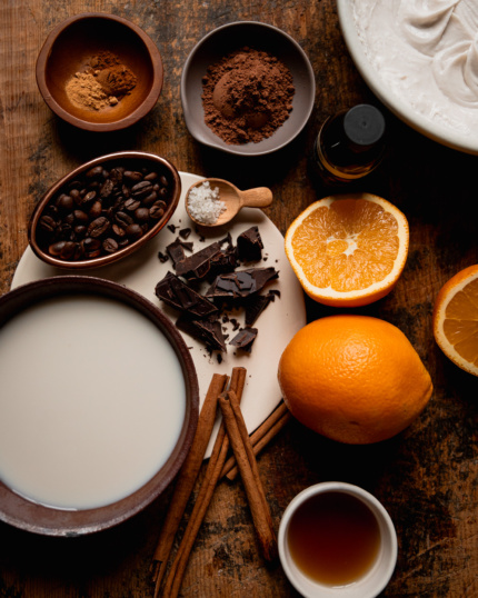 Cozy Spiced Vegan Orange Mocha | The First Mess