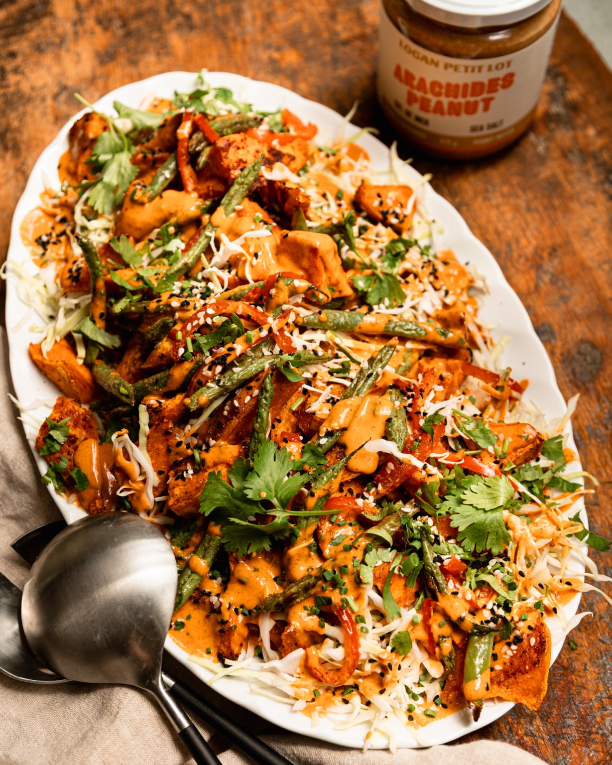 Gochujang Peanut Sweet Potato Salad with Green Beans | The First Mess