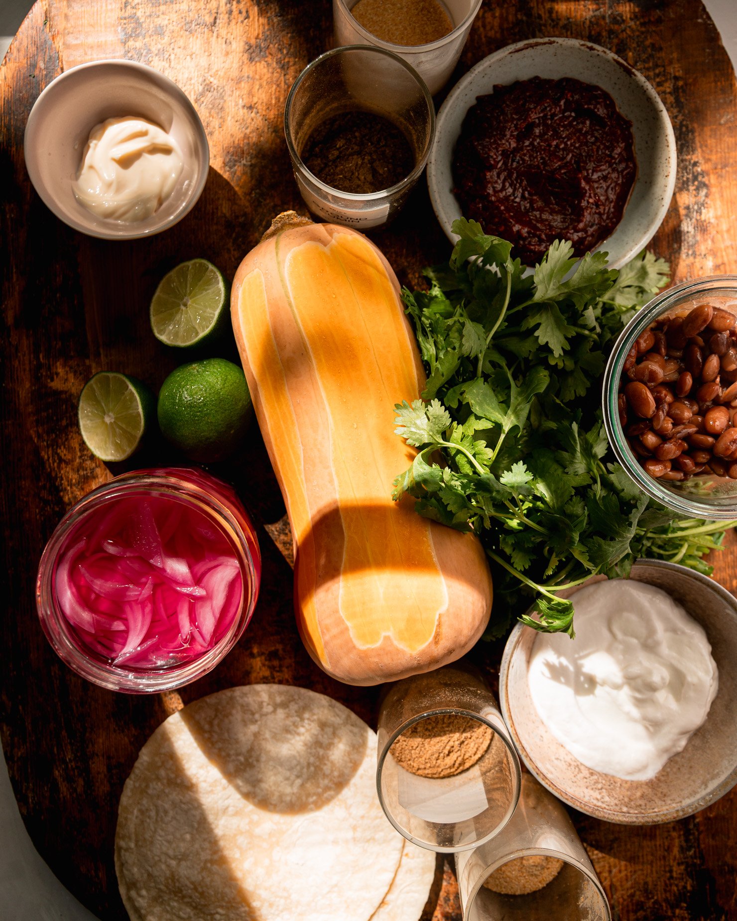 Smoky Butternut Squash Tacos with Smashed Pinto Beans (Vegan) | The ...