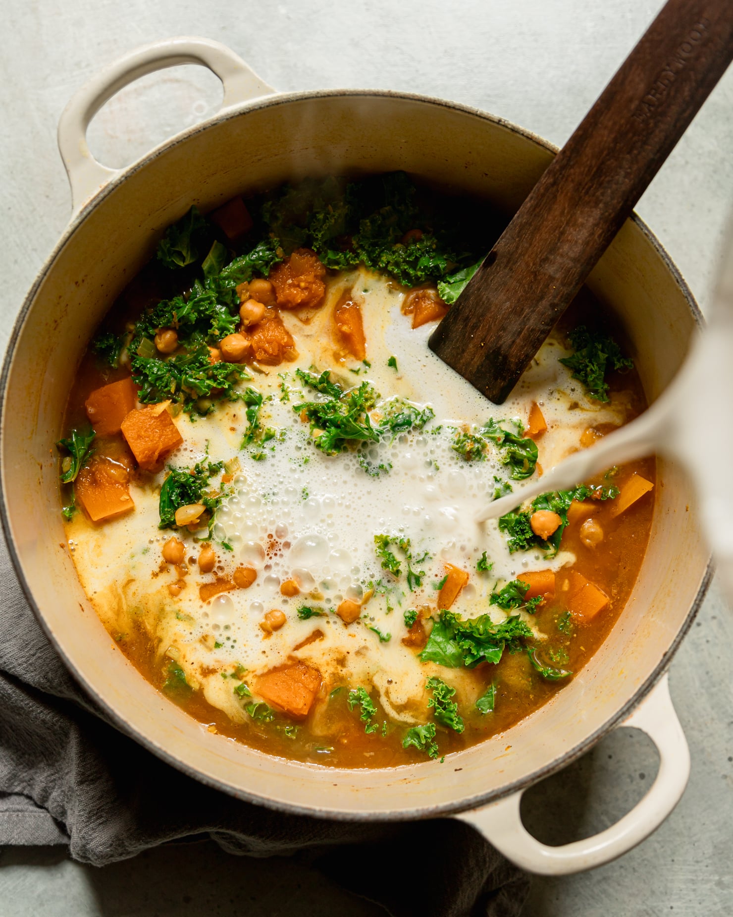Butternut Squash Stew with Coconut Milk, Chickpeas & Kale (Vegan) | The ...