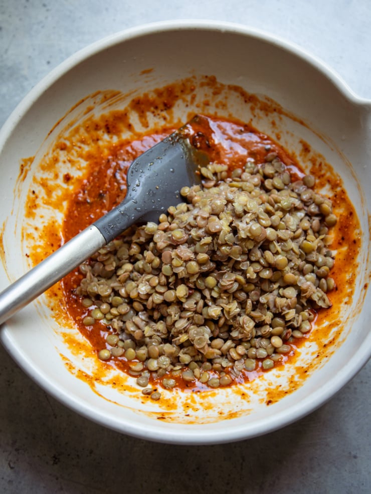 Grilled Broccoli Steaks with Spicy Peanut Chili Crisp Lentils | The ...